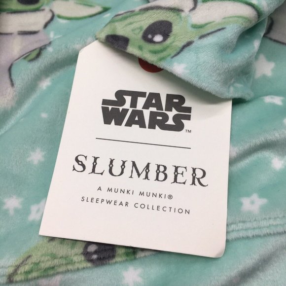 munki munki | Intimates & Sleepwear | Star Wars Slumber Baby Yoda Minky ...
